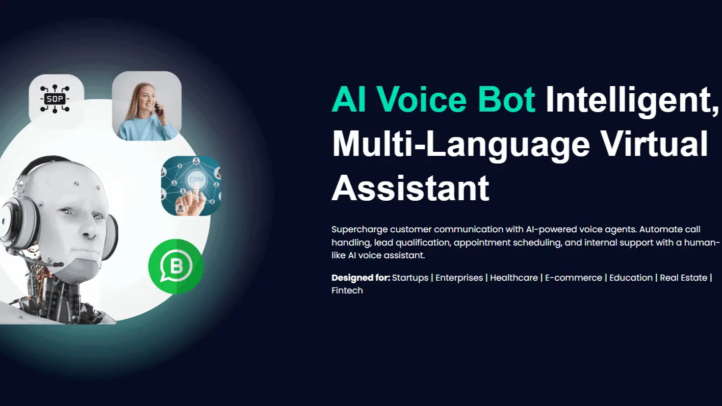 1st AI Voice Bot- Intelligent, Multi-Language Ai Assistant